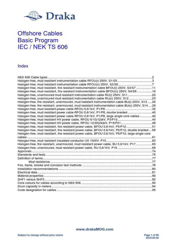 DRAKA Cables | PDF | Wire | Insulator (Electricity)