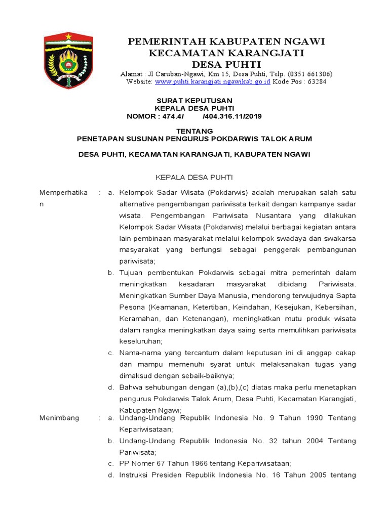 Pokdarwis Ta | PDF | Perjalanan