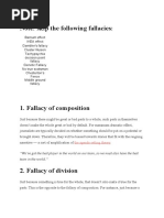 Master List of Logical Fallacies | PDF | Argument | Fallacy