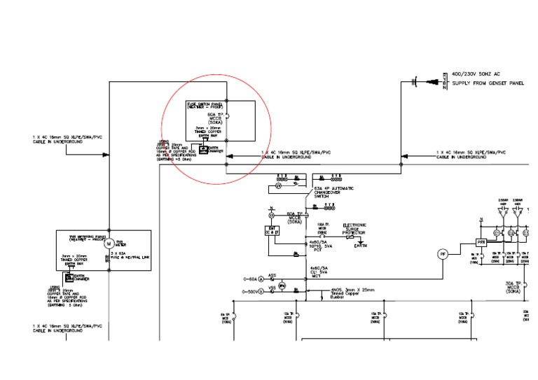 E02 - MCC Panel Single Line Diagram-Ais Project | PDF