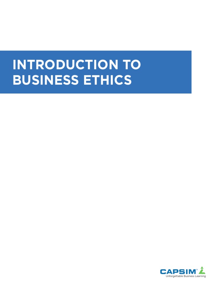 Introduction To Business Ethics | PDF | Business Ethics | Simulation