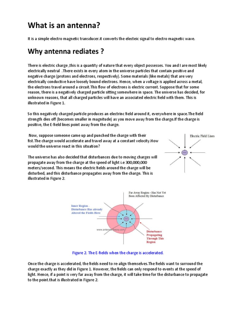 What Is An Antenna? | PDF | Antenna (Radio) | Electric Charge
