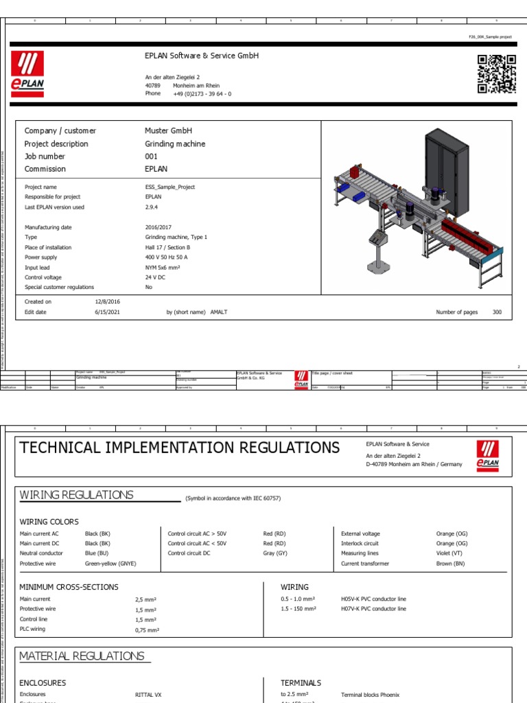 EPLan | PDF | Electrical Wiring | Alternating Current