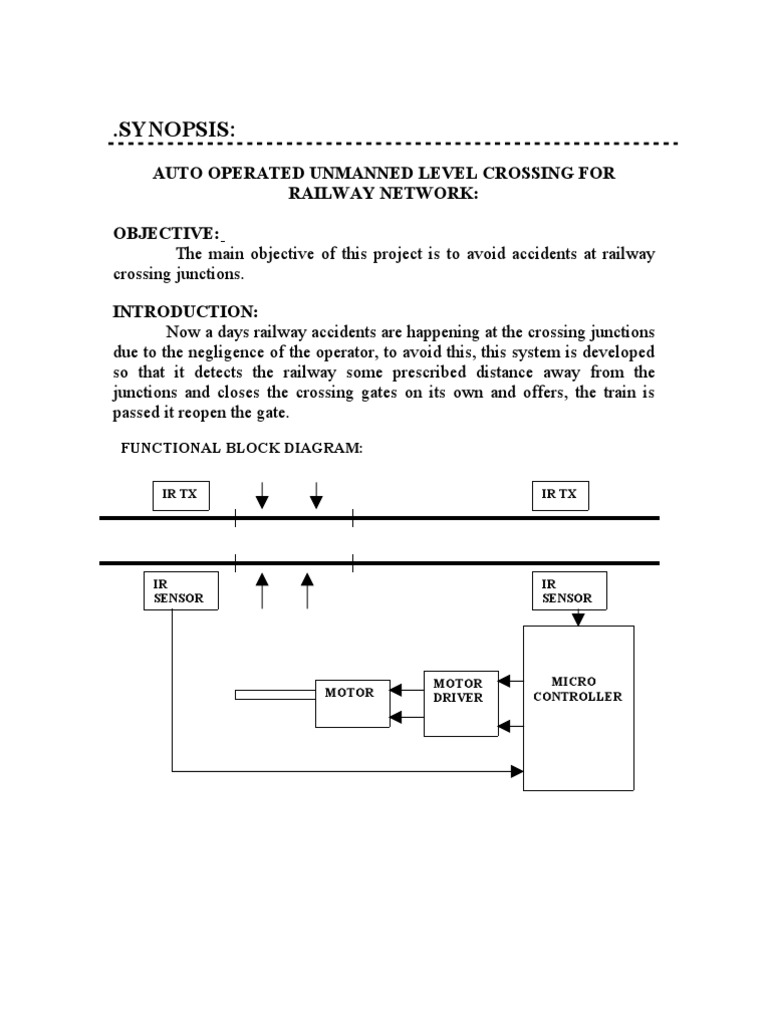 Auto Operated Unmanned Level Crossing For Railway Network | PDF