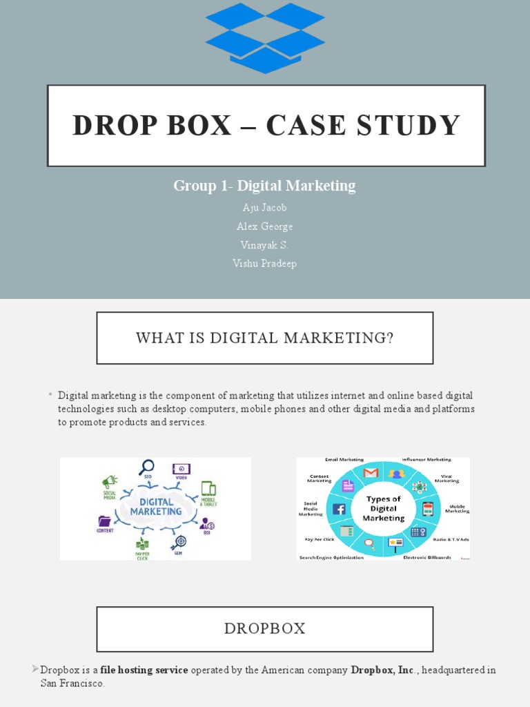 Drop Box - Case Study1 | PDF | Cyberspace | World Wide Web