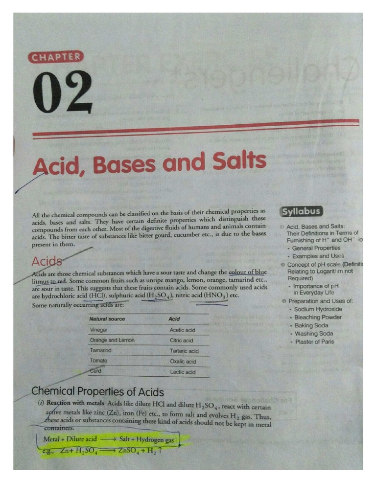 Acid Base Salt All in One | PDF