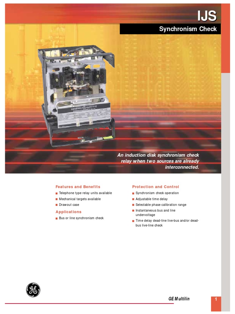 Synchronism Check: An Induction Disk Synchronism Check Relay When Two ...