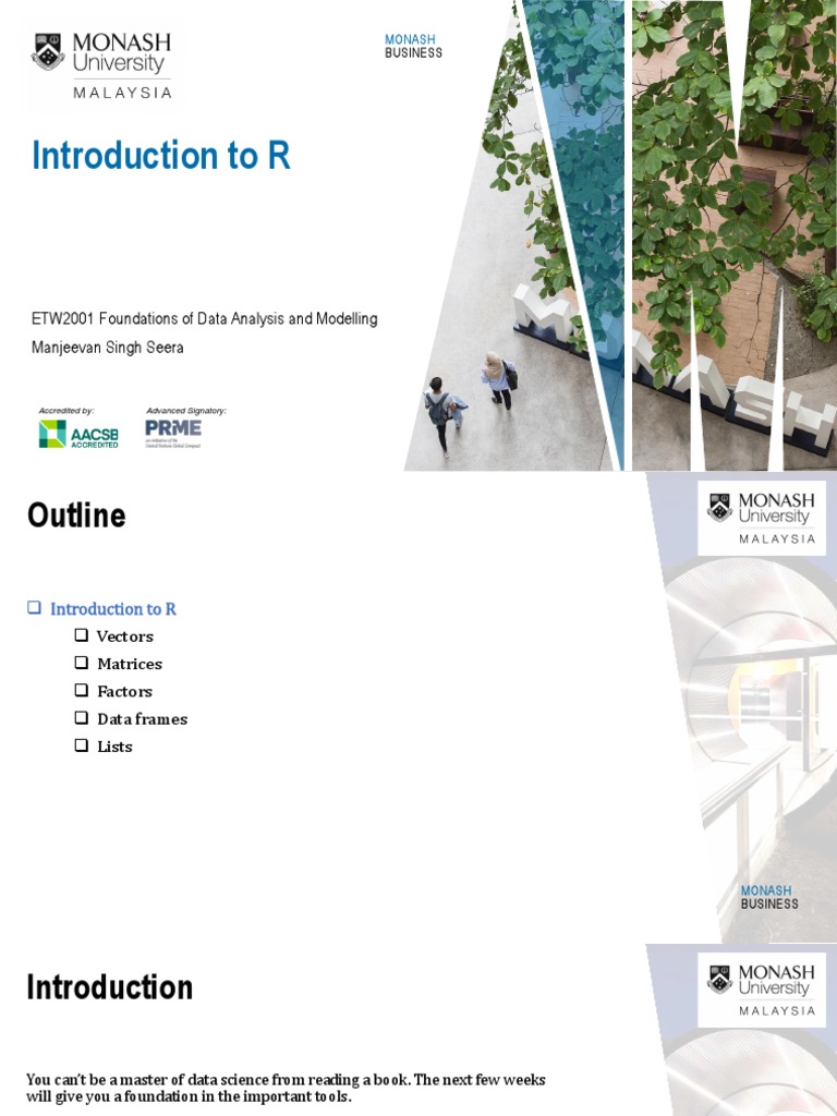 W01 Introduction To R | PDF | Categorical Variable | Matrix (Mathematics)