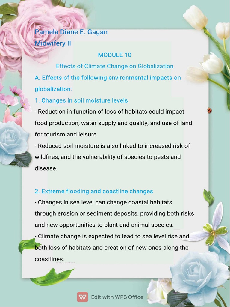 Climate Change Module 10 | PDF