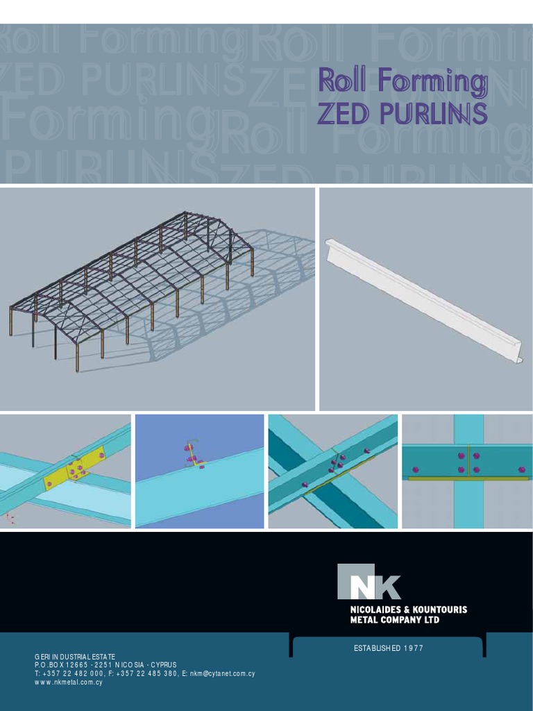 Zed Purlins Roll Forming Leaflet | PDF | Civil Engineering | Building ...