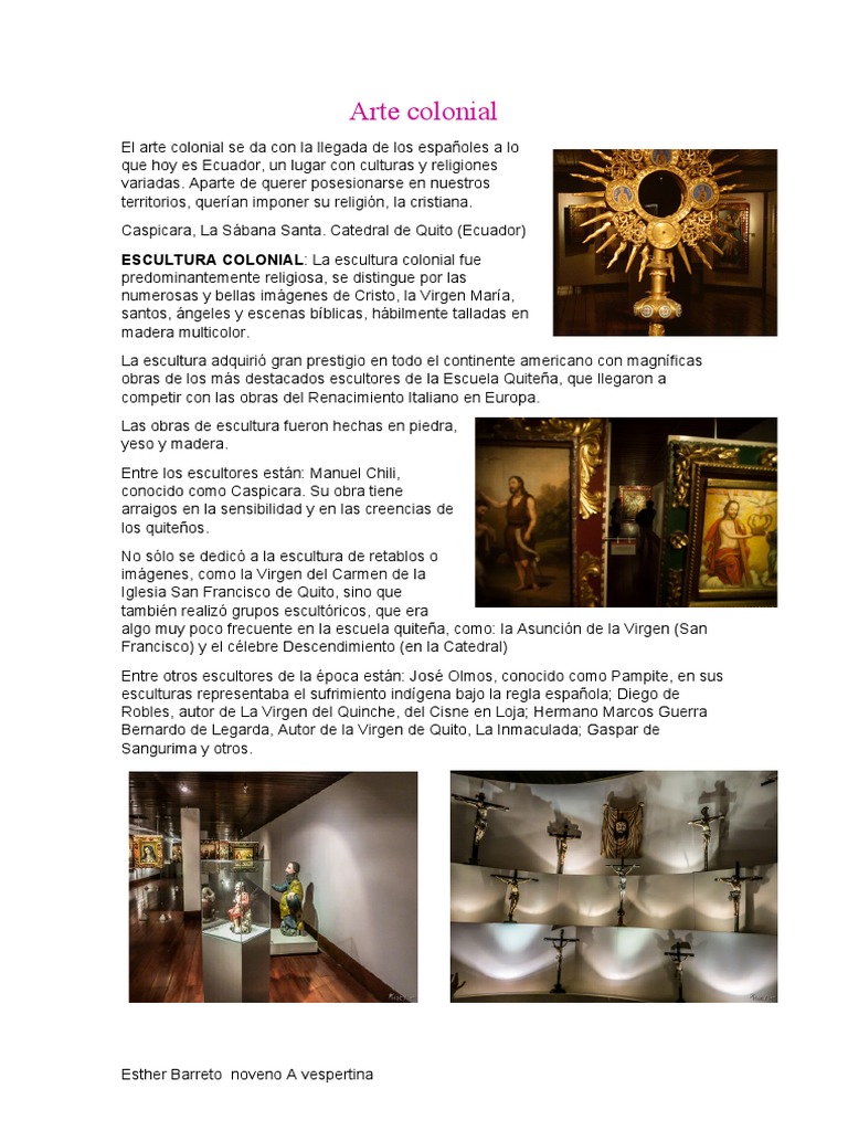 El Arte Colonial | PDF | Arte | Clásicos