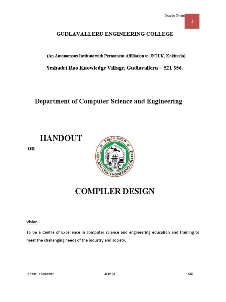 Compiler Design in a Nutshell | PDF | Library (Computing) | Parsing
