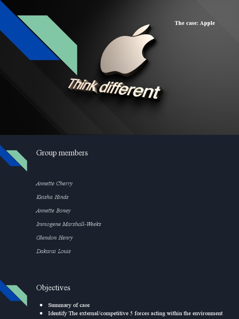 Oral Presentation - Apple Case | PDF | Apple Inc. | Strategic Management