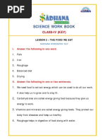 Food and Health Class 4 | PDF | Wellness