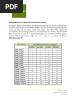 Diesel Generator Fuel Consumption Chart in Litres | PDF | Diesel Engine ...