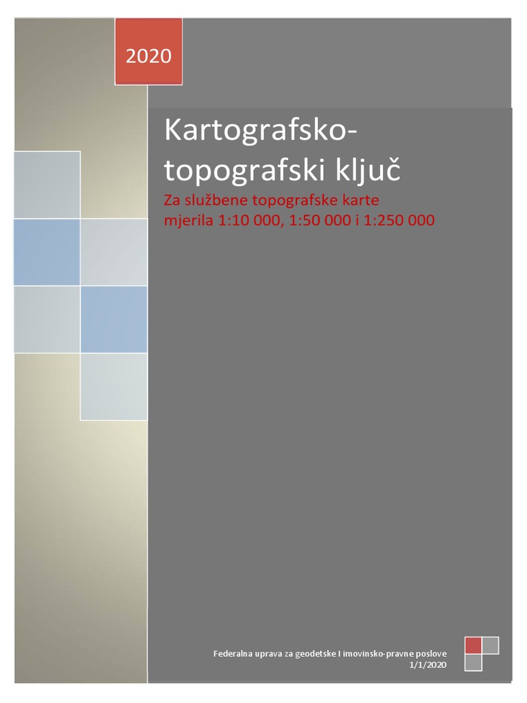 Kartografsko-Topografski Kljuc | PDF