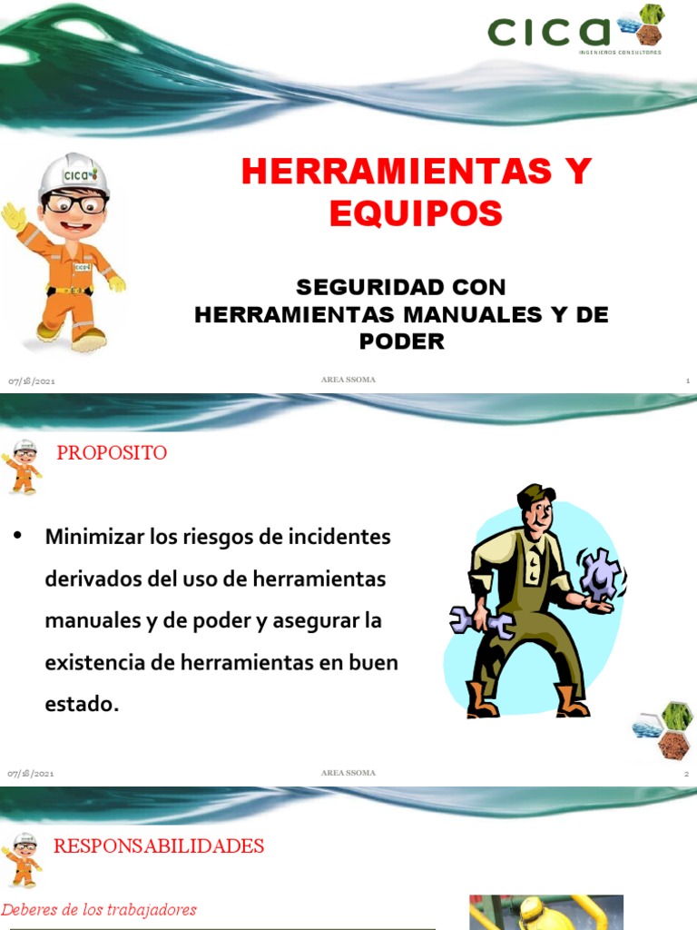 Seguridad Con Herramientas Manuales y de Poder | PDF | Herramientas | Soldadura