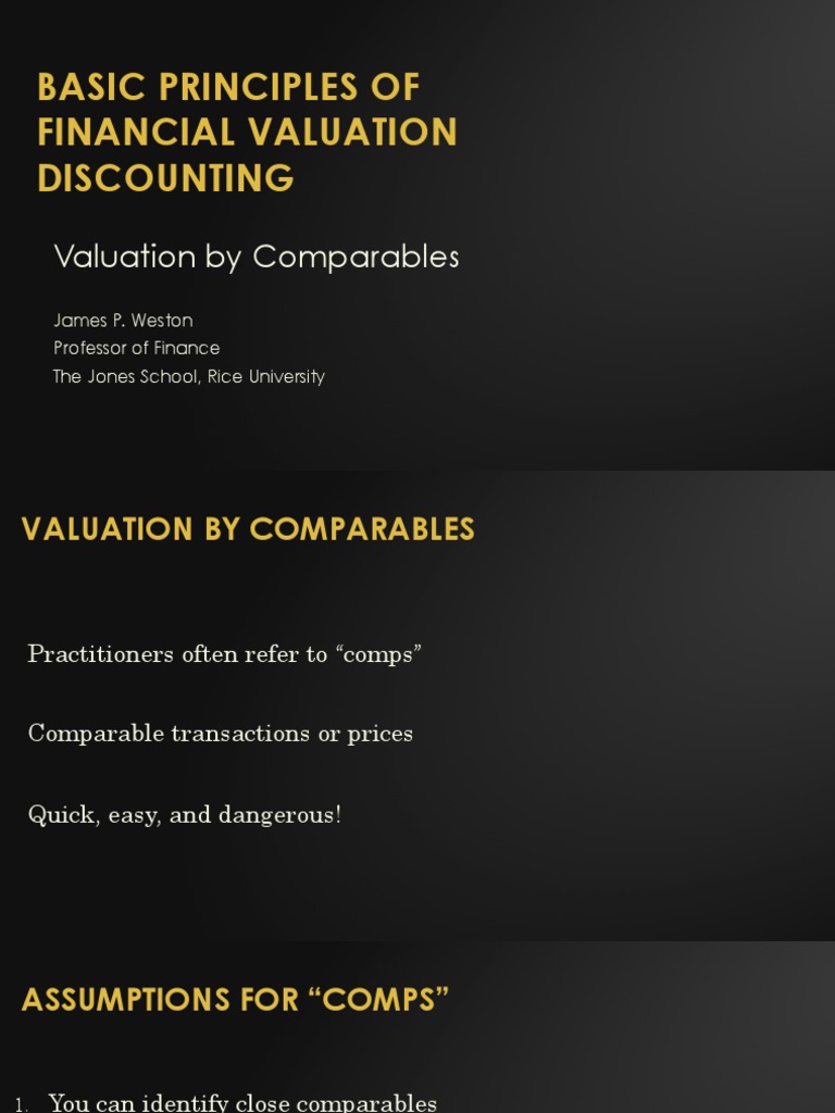 Valuation by Comparables | PDF