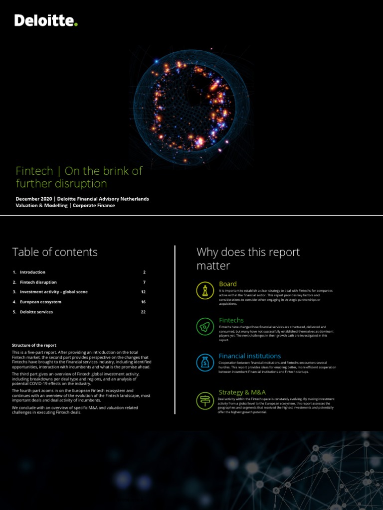 Deloitte NL Fsi Fintech Report 1 | PDF | Disruptive Innovation | Financial Technology
