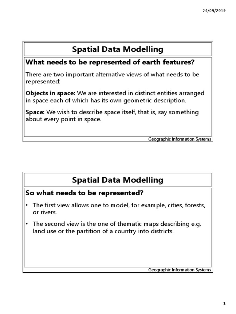 Chapter 3-GIS Database Raster Vector Data-54546 | PDF | Geographic ...