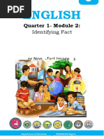 ENGLISH 6 - Q1 - W1 - Mod2 - Identifying Fact or Nonfact | PDF ...