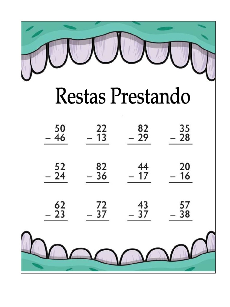 Practica - Restas Prestando - Parte 1 | PDF