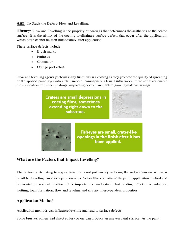 Flow and Levelling | PDF | Paint | Industrial Processes