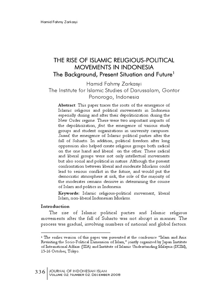 The Rise of Islamic Religious Political | PDF | Indonesia | Religion ...
