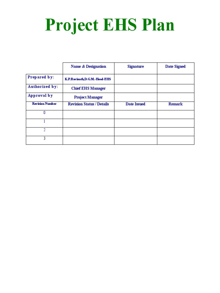 Railway Feeder Line EHS Plan | PDF | Risk | Risk Assessment