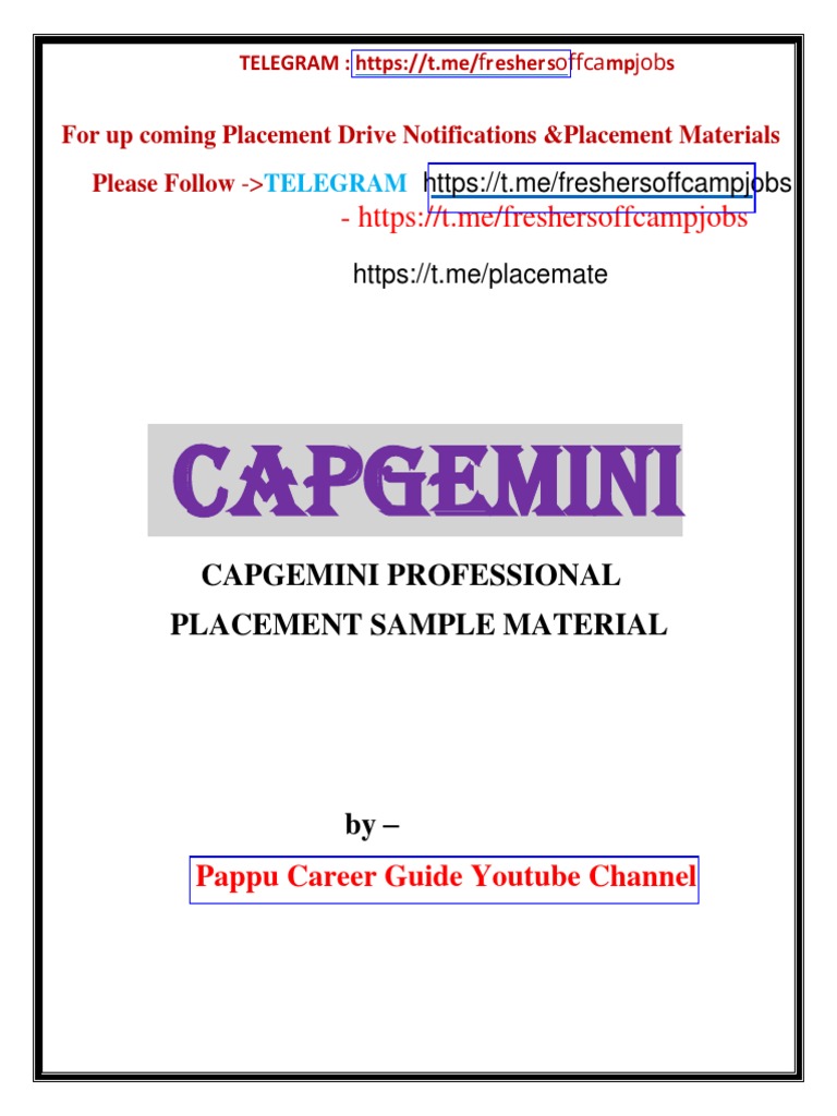 Capgemini Pattern | PDF | Software Engineering | Algorithms And Data ...