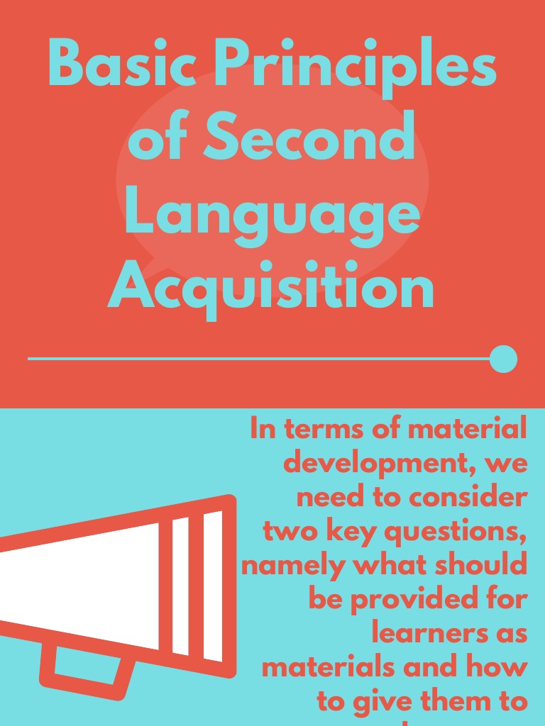 Basic Principles of Second Language Acquisition | PDF | Second Language ...