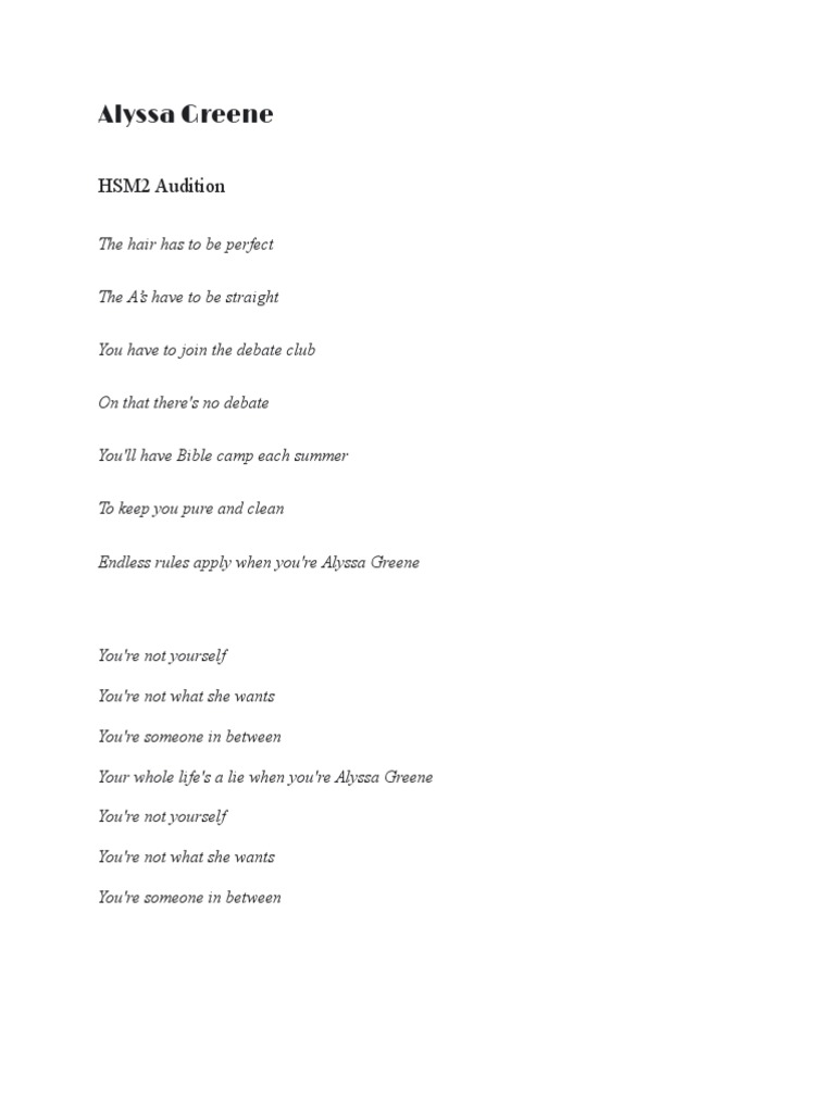 Alyssa Greene | PDF | Poetry