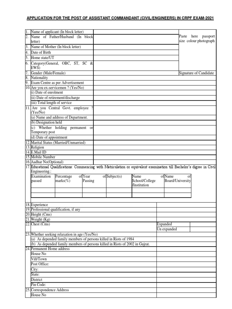 CRPF Ac WWW - Governmentjobonline.in | PDF | Government | Justice