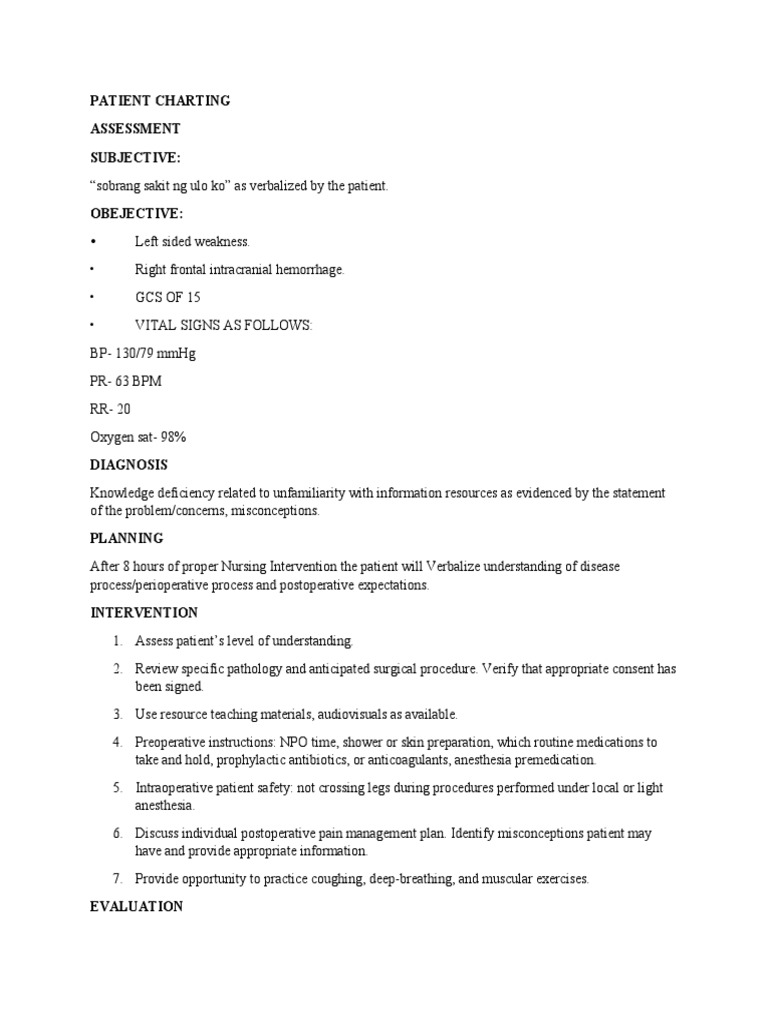 Patient Charting, Patient Edu, Physical Assessment (Cranio) | PDF ...