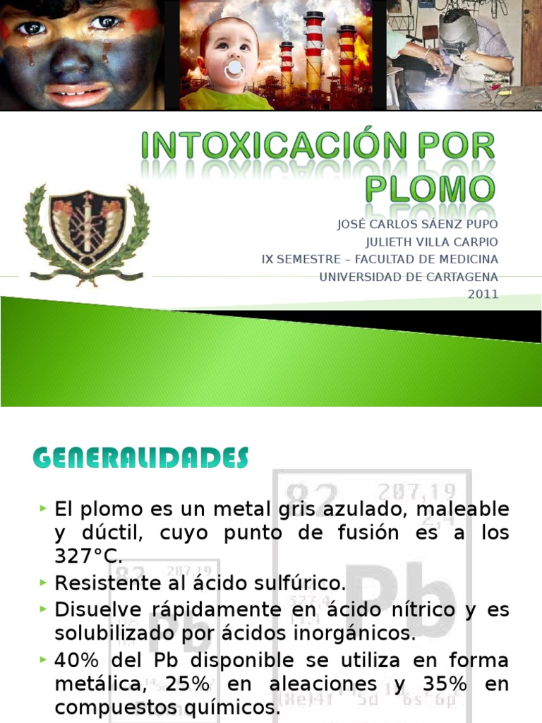 Toxicodinamia del Plomo en Salud | PDF | Dirigir | Especialidades Medicas
