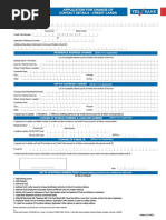 Yes Bank Credit Card Contact Change Form | PDF | Identity Document ...