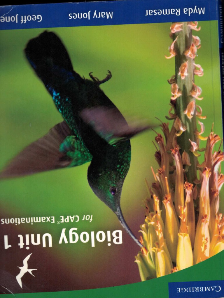 Biology Unit 1 For CAPE Examinations Worst Scanned | PDF