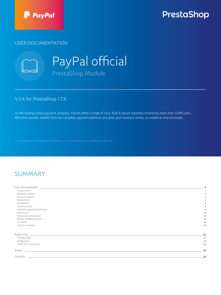 PayPal Prestashop | PDF | Pay Pal | Transport Layer Security