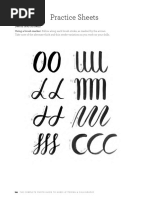 Printable Spencerian Practice Sheets PDF | PDF | Hobbies | Encodings