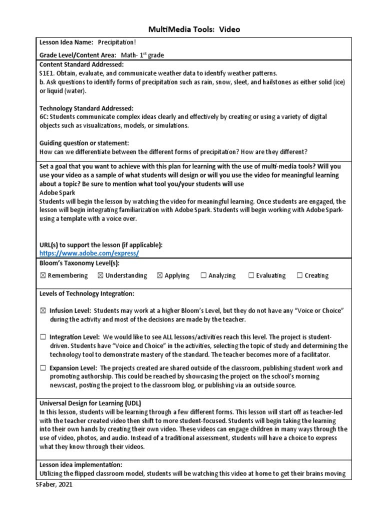 Multimedia Lesson Plan | PDF | Multimedia | Teachers