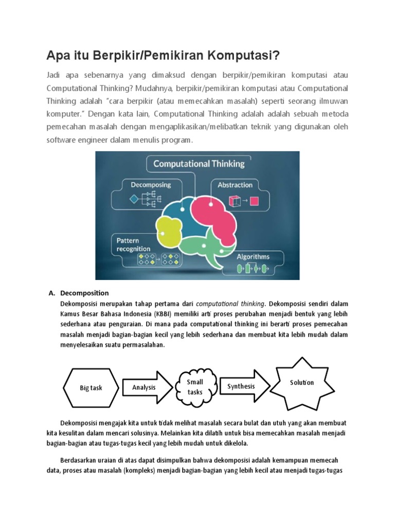 Bab 4 Metode Berpikir Komputasional | PDF