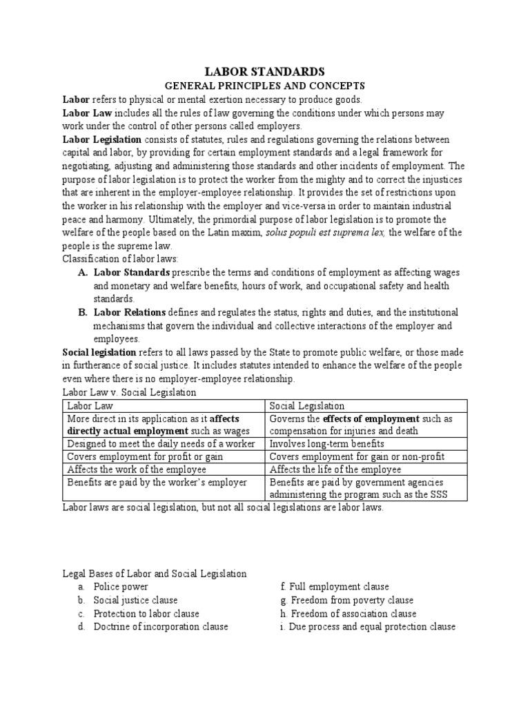 Labor Standards Reviewer | PDF | Apprenticeship | Employment