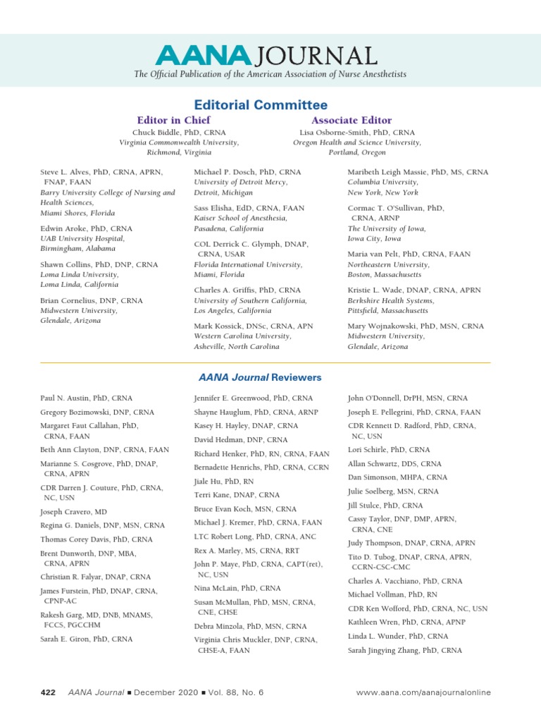 Editorial Committee: Editor in Chief Associate Editor | PDF ...