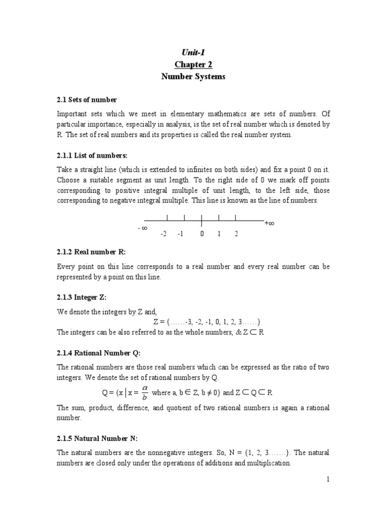Understanding Number Systems in Mathematics | PDF | Numbers | Rational ...