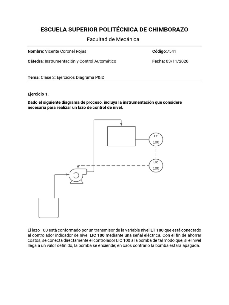 Clase 2 Representación De Los Procesos Industriales Pdf Transmisor