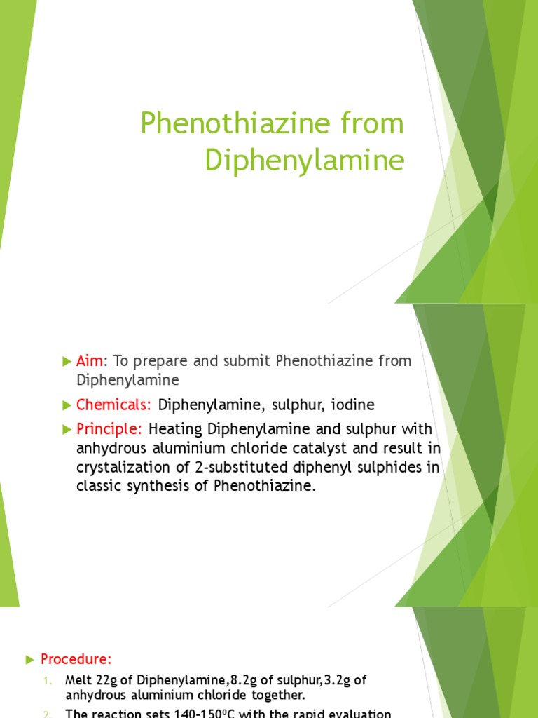 Phenothiazine From Diphenylamine | PDF