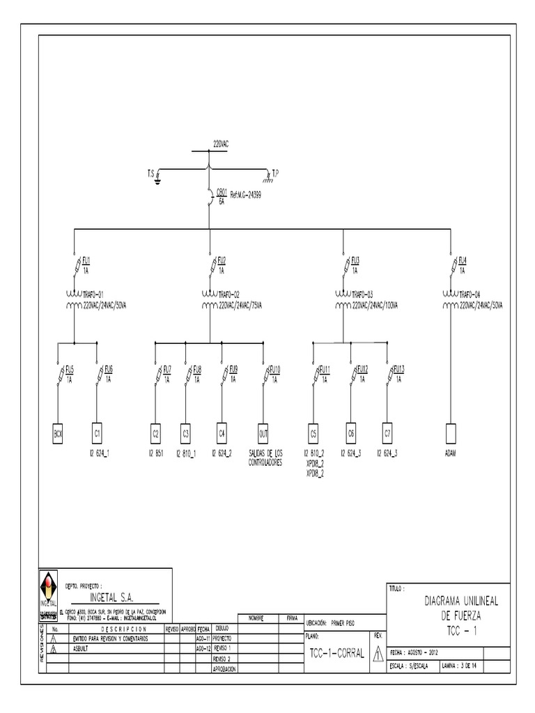 Diagrama Unilineal | PDF