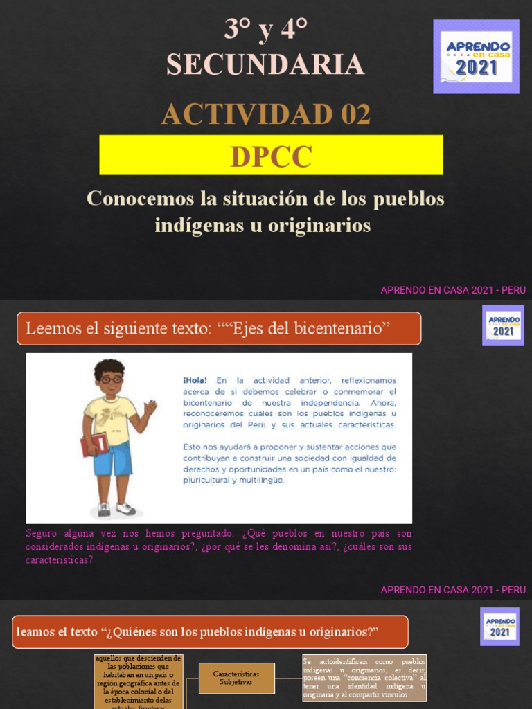 3 y 4 Secundaria Exp.3 Actividad 2 DPCC | PDF | Perú | Discriminación
