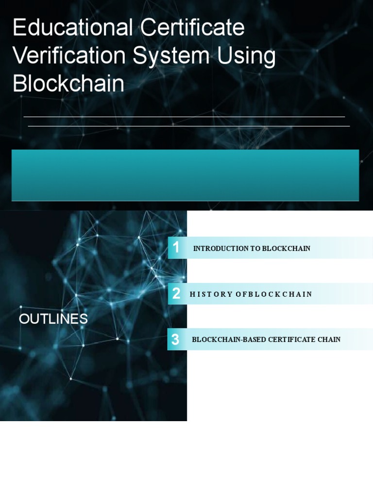 Educational Certificate Verification System Using Pdf Security Engineering Distributed