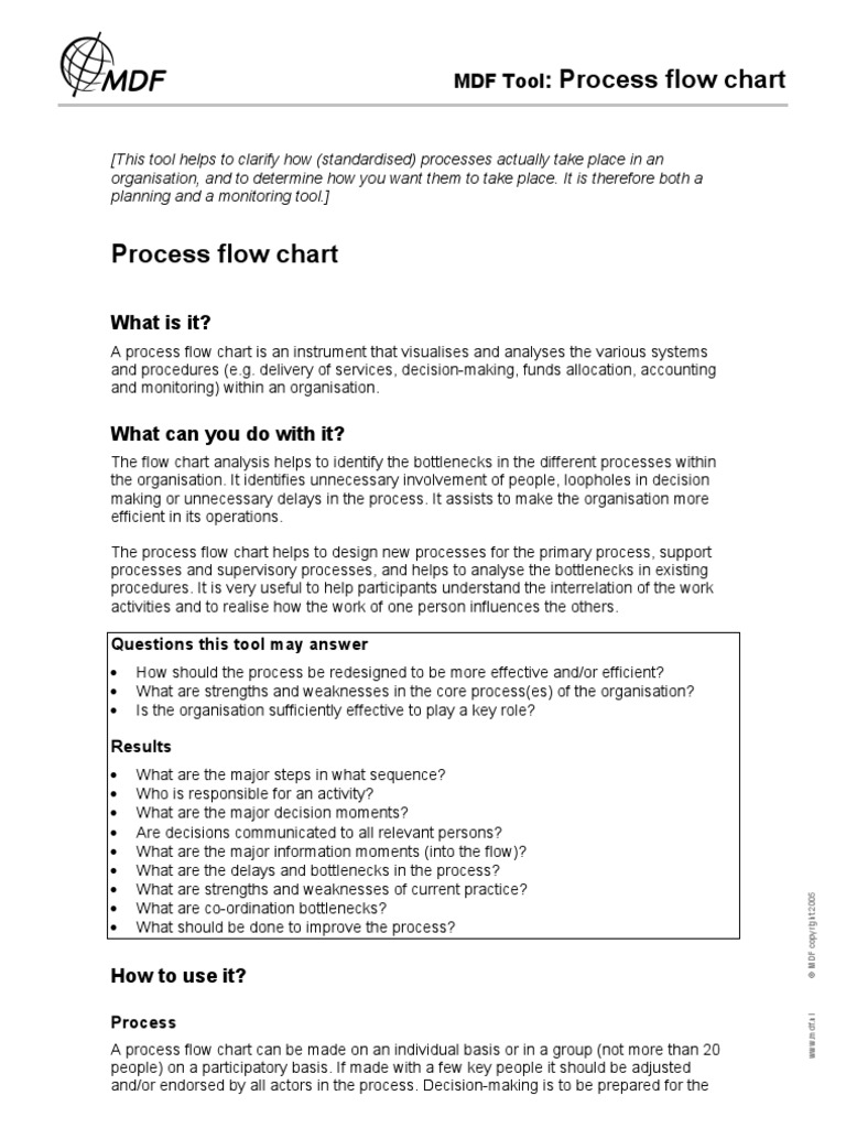 14 Process Flow Chart | PDF
